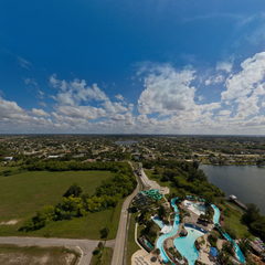 Sunsplash Family Waterpark, 360° Aerial View, Cape Coral, Southwest ...