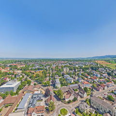 Aerial, Muellheim, Tourist Info, host Müllheim, Markgräfler Land, 360 ...