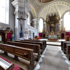Dekanatspfarrkirche innen, Brixen im Thale, Bezirk Kitzbühel ...